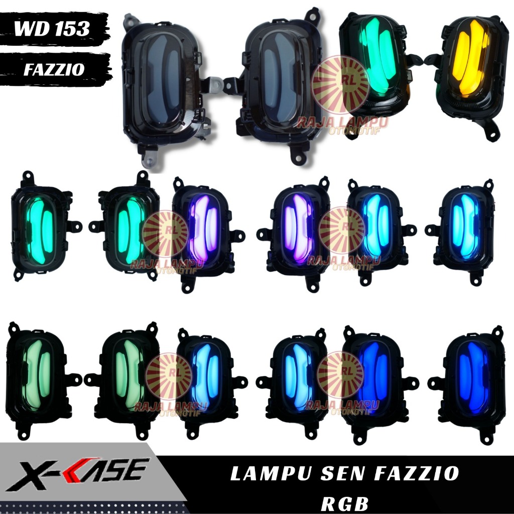 Jual Lampu Sen Depan Fazzio 7 warna tombol kontrol warna Sein Depan ...