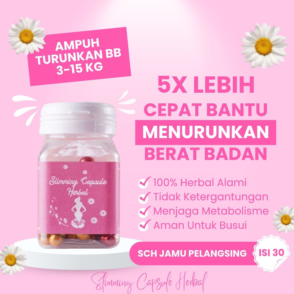 Jual Slimming Capsule Herbal Pelangsing Badan Alami untuk pria dan ...