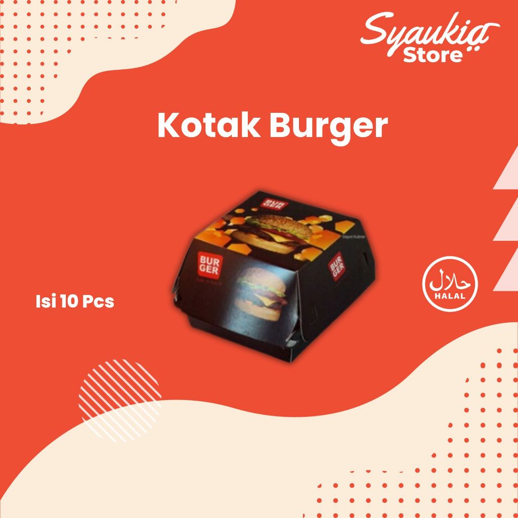 Jual Kemasan Kotak Burger / Kemasan Burger Bagus | Shopee Indonesia