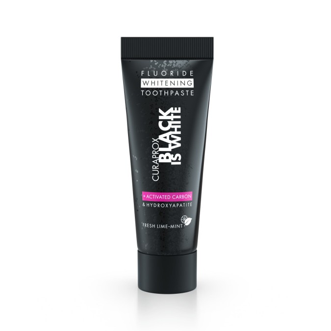 Jual CURAPROX BLACK IS WHITE Charcoal Toothpaste 10ML ( Odol Whitening ...