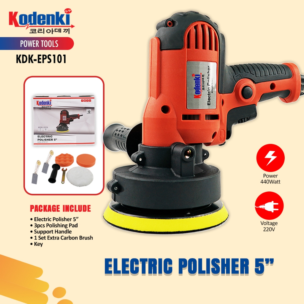 Jual Mesin poles mobil motor car polisher 5 inch dengan variable speed ...