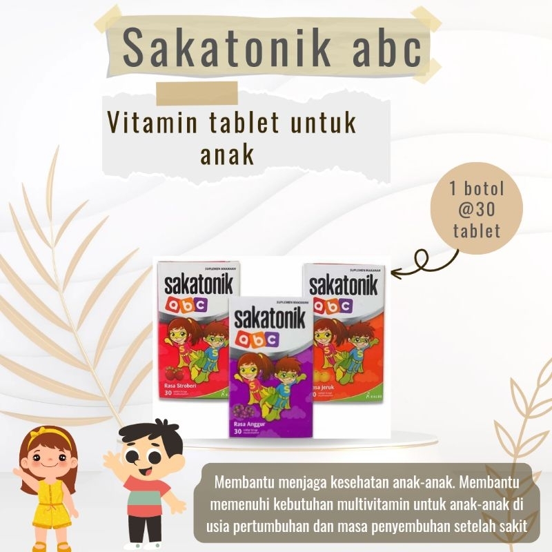 Jual Sakatonik abc vitamin anak (free gift menarik) | Shopee Indonesia