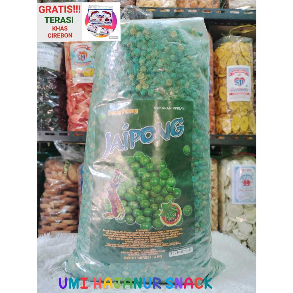 Jual (GRATIS TERASI) KHAS CIREBON//500GRAM KACANG POLONG IJO//SNACK ...