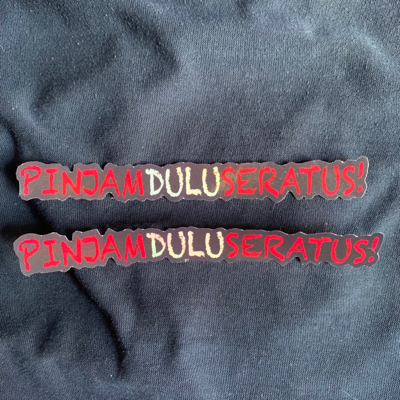 Jual Stiker pinjam dulu seratus | Shopee Indonesia