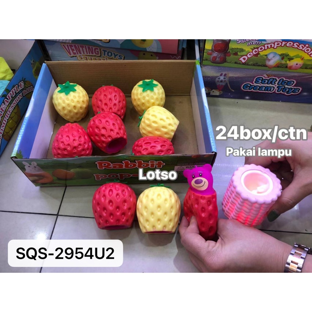 Jual squishy pop up animal fidget toys pop it tupai frog unicorn ...