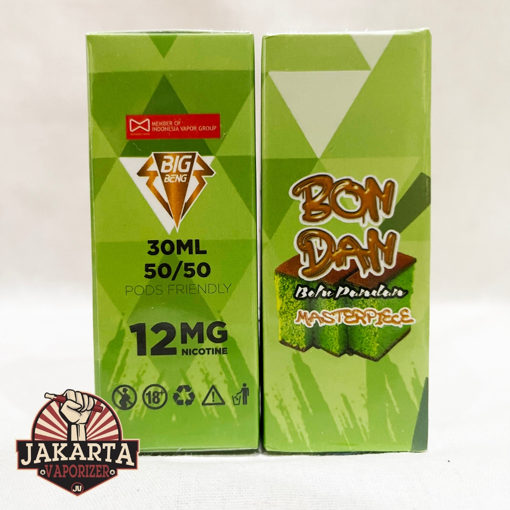 Jual BONDAN V1 BOLU PANDAN ORIGINAL PODS FRIENDLY 30ML 12MG BY BIG BENG ...