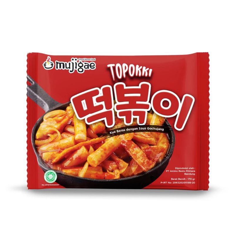 Jual Mujigae Topokki 180 gr / Teokbokki Instan / Tokpoki / Tteokbokki ...