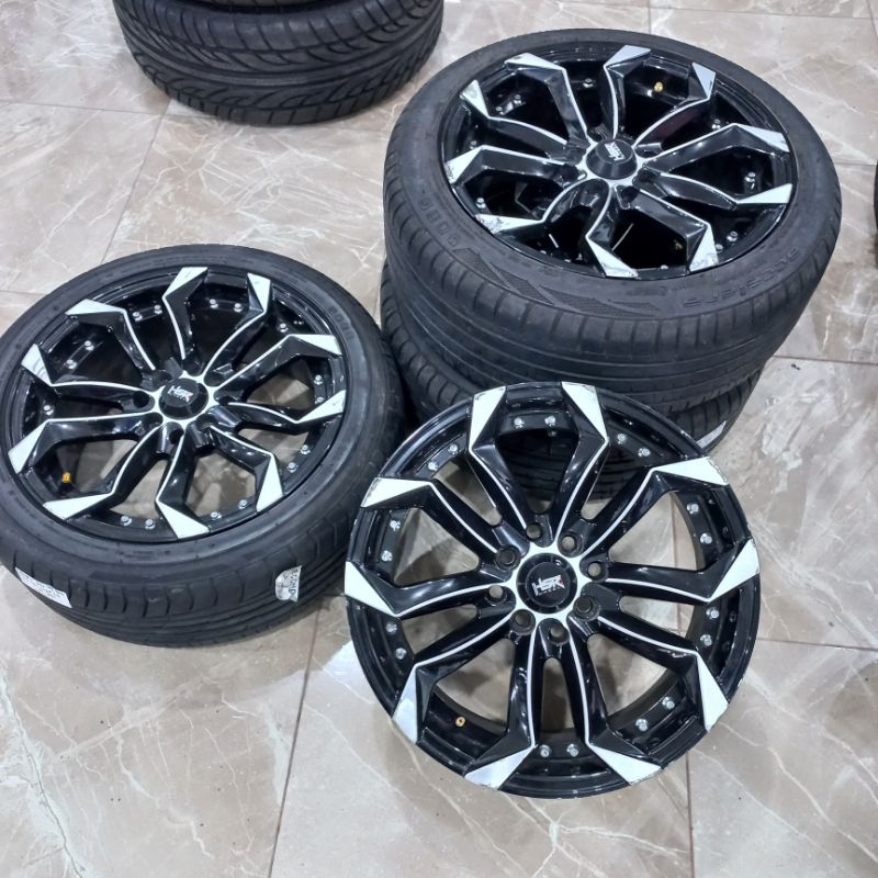 Jual HSR LABANG R16 LEBAR 7 H8X100-114'3 + BAN 2PCS 195/50 R16 | Shopee ...