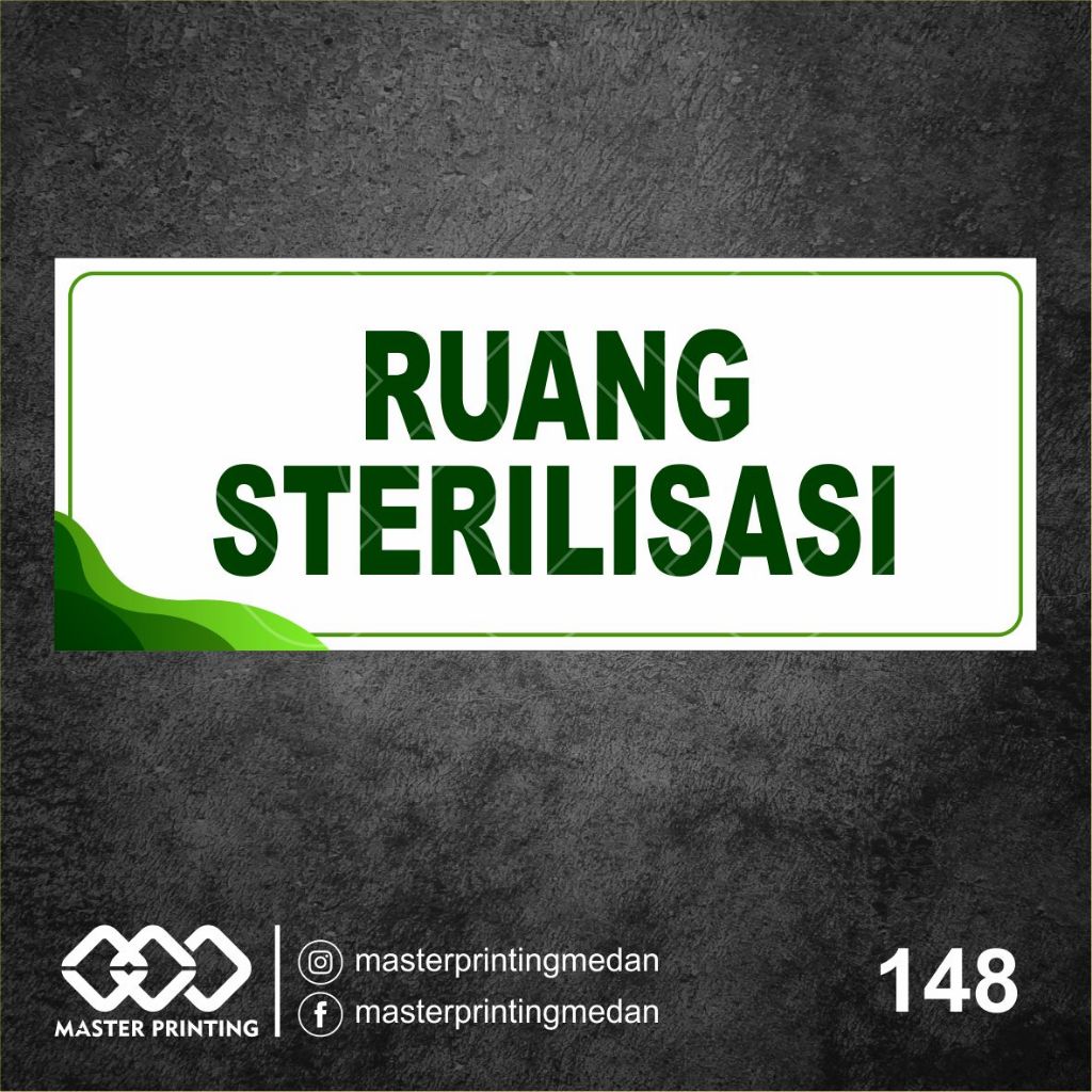 Jual 148 - Stiker Nama Ruangan di Poli Klinik dan Rumah Sakit, Sticker ...