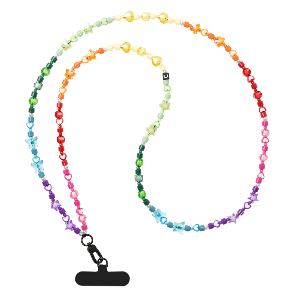 Jual High version CASETIFY Phone Charm chain handmade pearl beaded ...