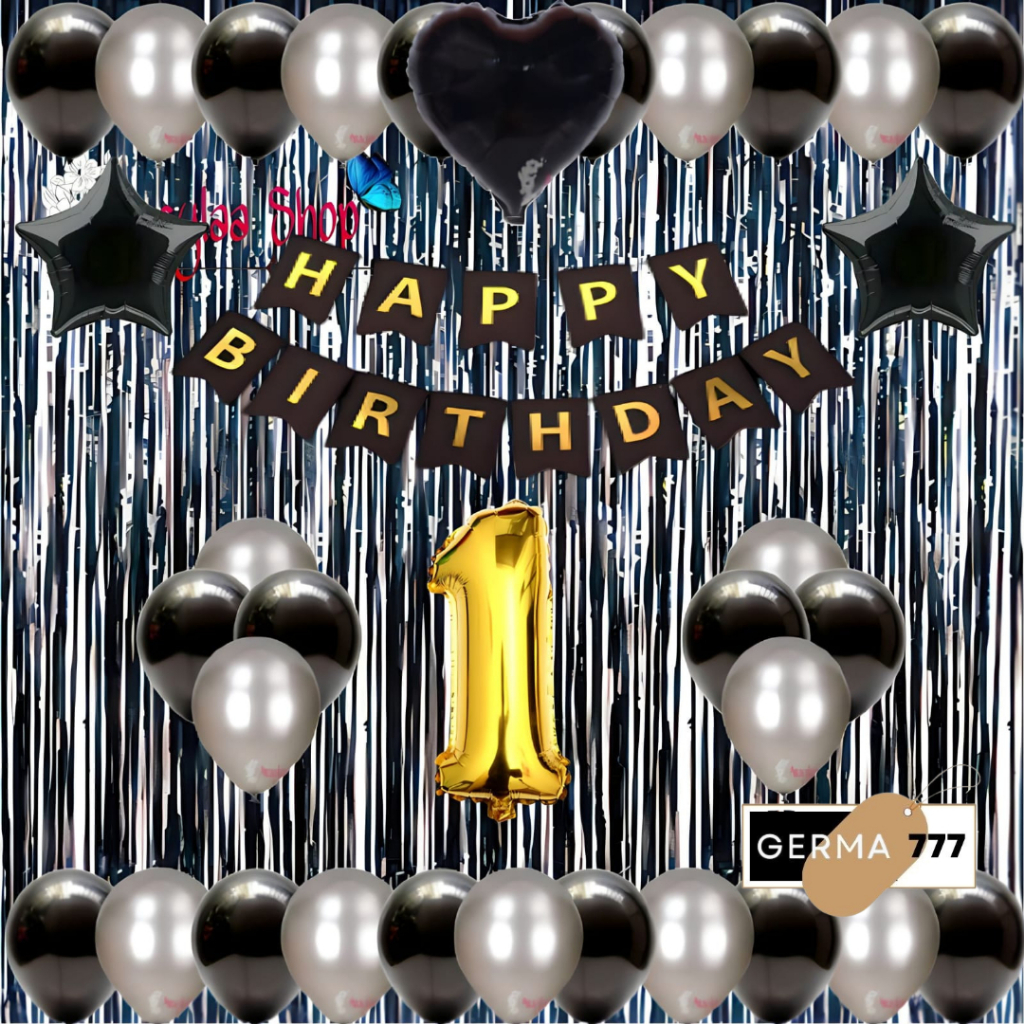 Jual Paket Set Dekor Pesta Ulang Tahun Anak Balon Silver Dekorasi ...