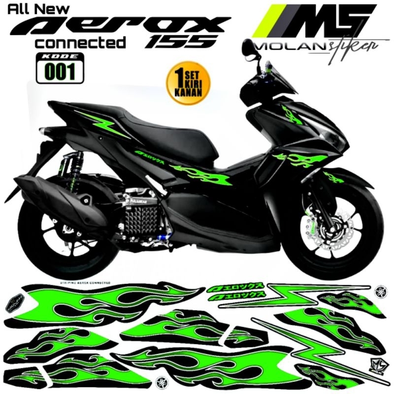 Jual Decal Sticker Striping Variasi Aerox New Api NVX 155 All New Aerox ...