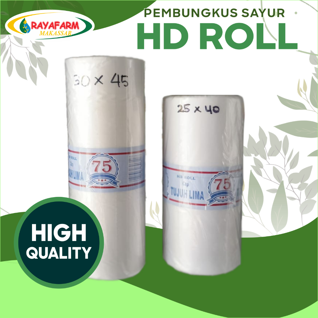 Jual Pembungkus Sayur Sayuran / Buah Kantong Plastik HD Roll | Shopee ...