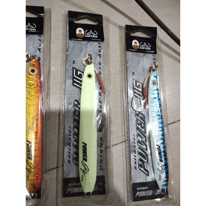 Jual metal jig captain power jig 150 gram lure jig laut | Shopee Indonesia