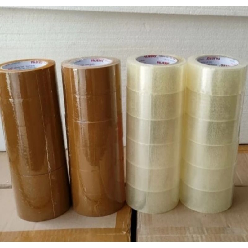 Jual Lakban isolasi bening coklat | Shopee Indonesia