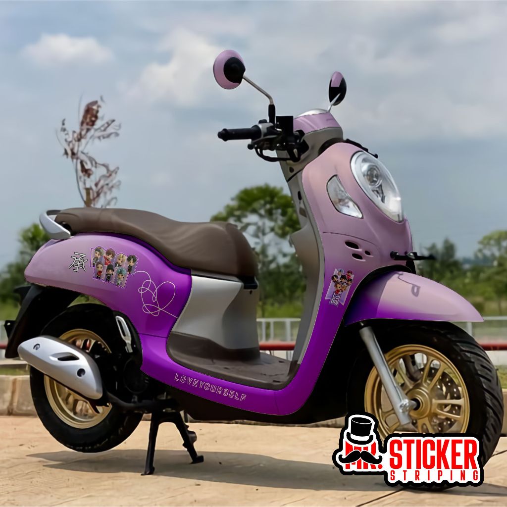 Jual Decal Honda scoopy full body Full Blok custom sticker untuk semua ...