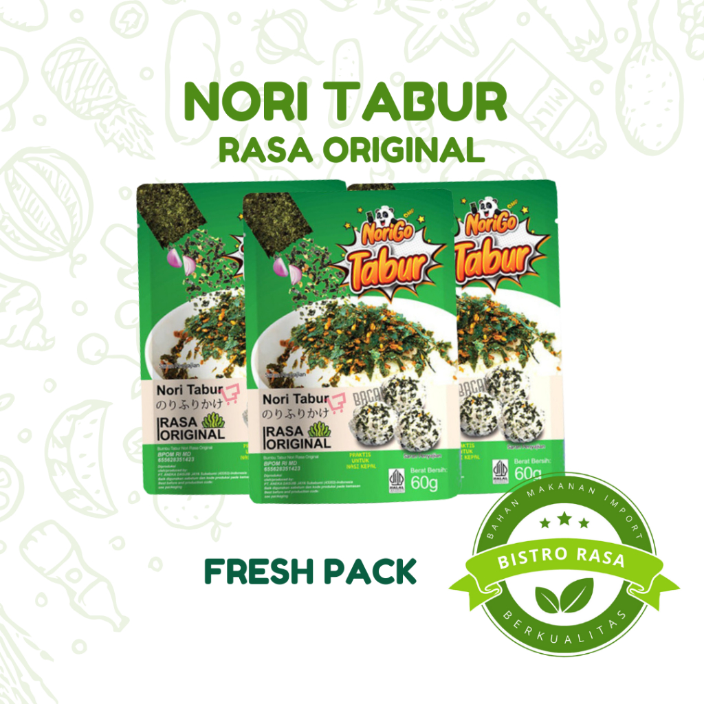 Jual Nori Tabur Rasa Original Rumput laut panggang | Shopee Indonesia