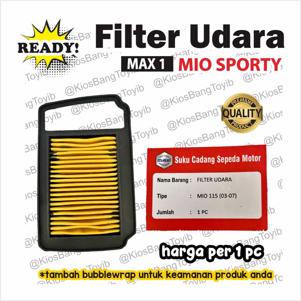 Jual Filter Saringan Udara Yamaha MIO SPORTY SMILE MIO OLD (-max1 ...