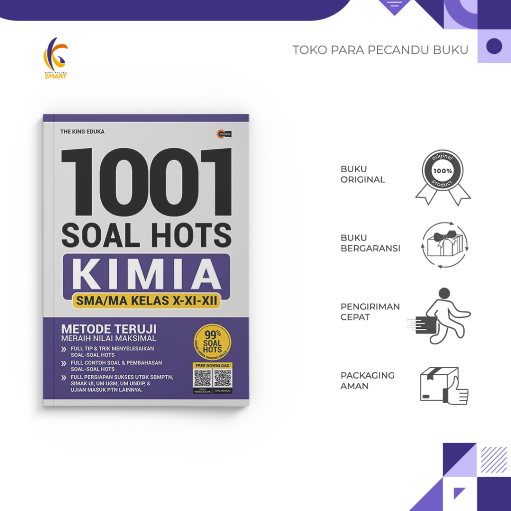 Jual Buku Pendidikan - 1001 Soal HOTS Kimia SMA/MA Kelas X, XI, & XII - The King Eduka - CMedia ...
