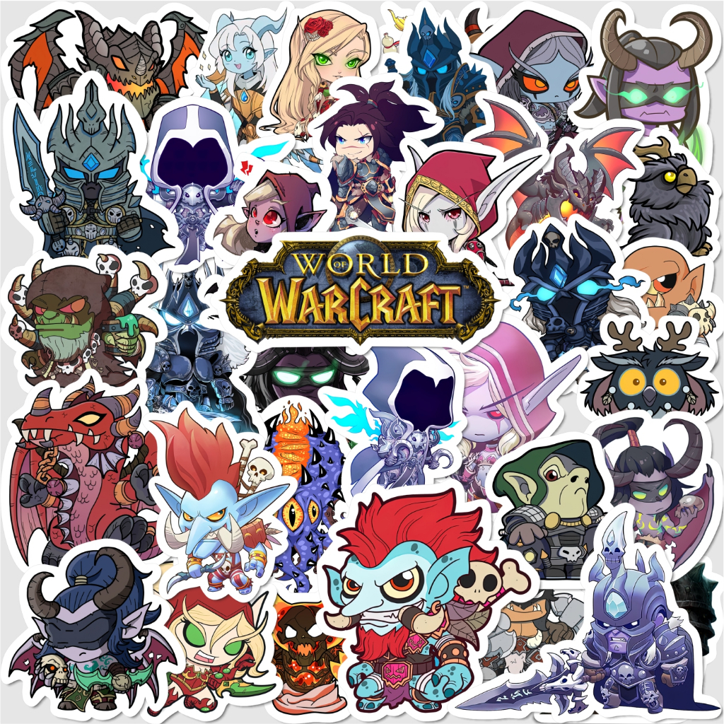 Jual 50PCS Stiker Warcraft / World of Warcraft / Vinyl Waterproof Anti ...