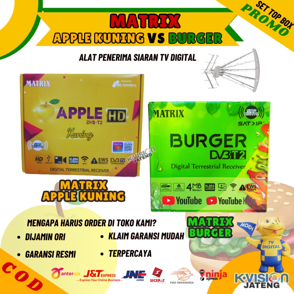 Jual STB MATRIX BURGER / MATRIX APPLE KUNING | Shopee Indonesia