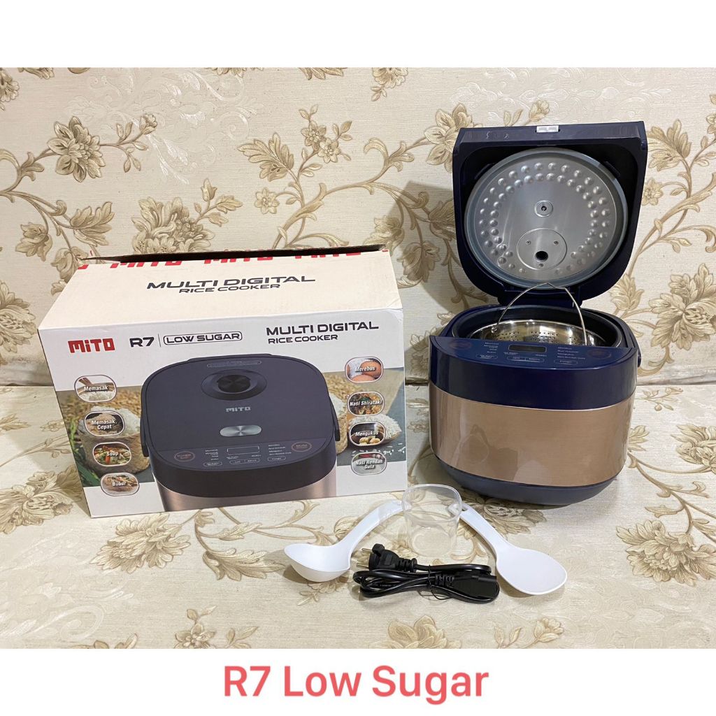 Jual MITO Rice Cooker Digital R7 Low Sugar Kapasitas 2 Liter 8 in 1 ...