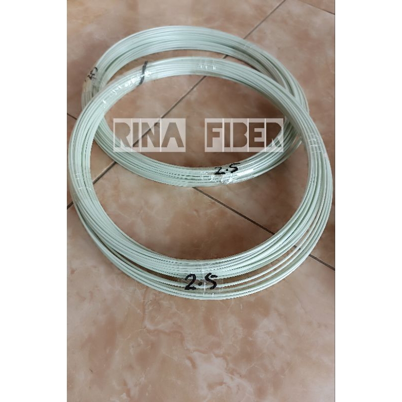 Jual jeruji fiber putih susu 2,5mm panjang 50 meter berat 500 gram ...