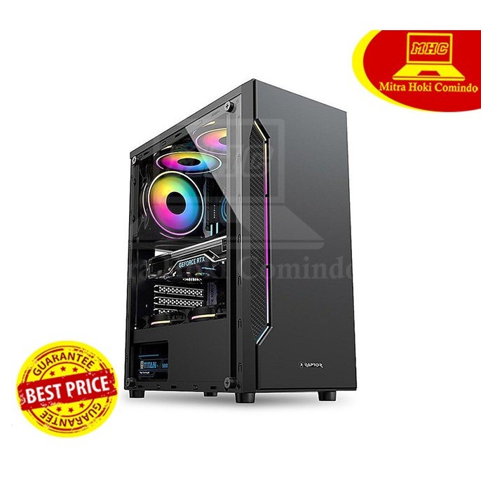 Jual CASING PC KOMPUTER RAPTOR 1651 CASING GAMING RAPTOR 1651 | Shopee ...