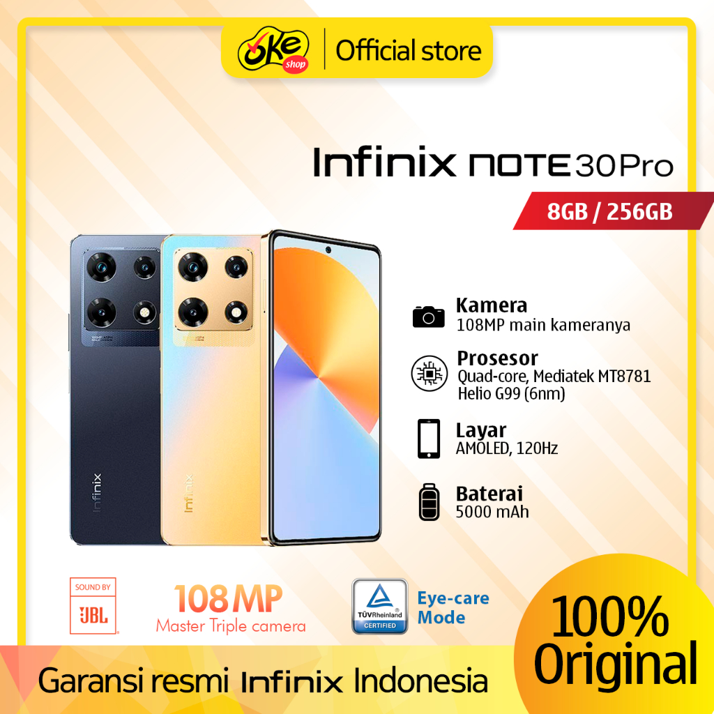 Jual Infinix Note 30 Pro NFC 8/256GB Garansi Resmi | Shopee Indonesia