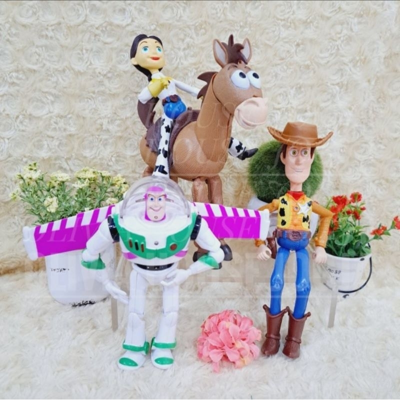 Jual Action Figure Toys Story Set Mix Cake Topper Figurin Toys Story ...