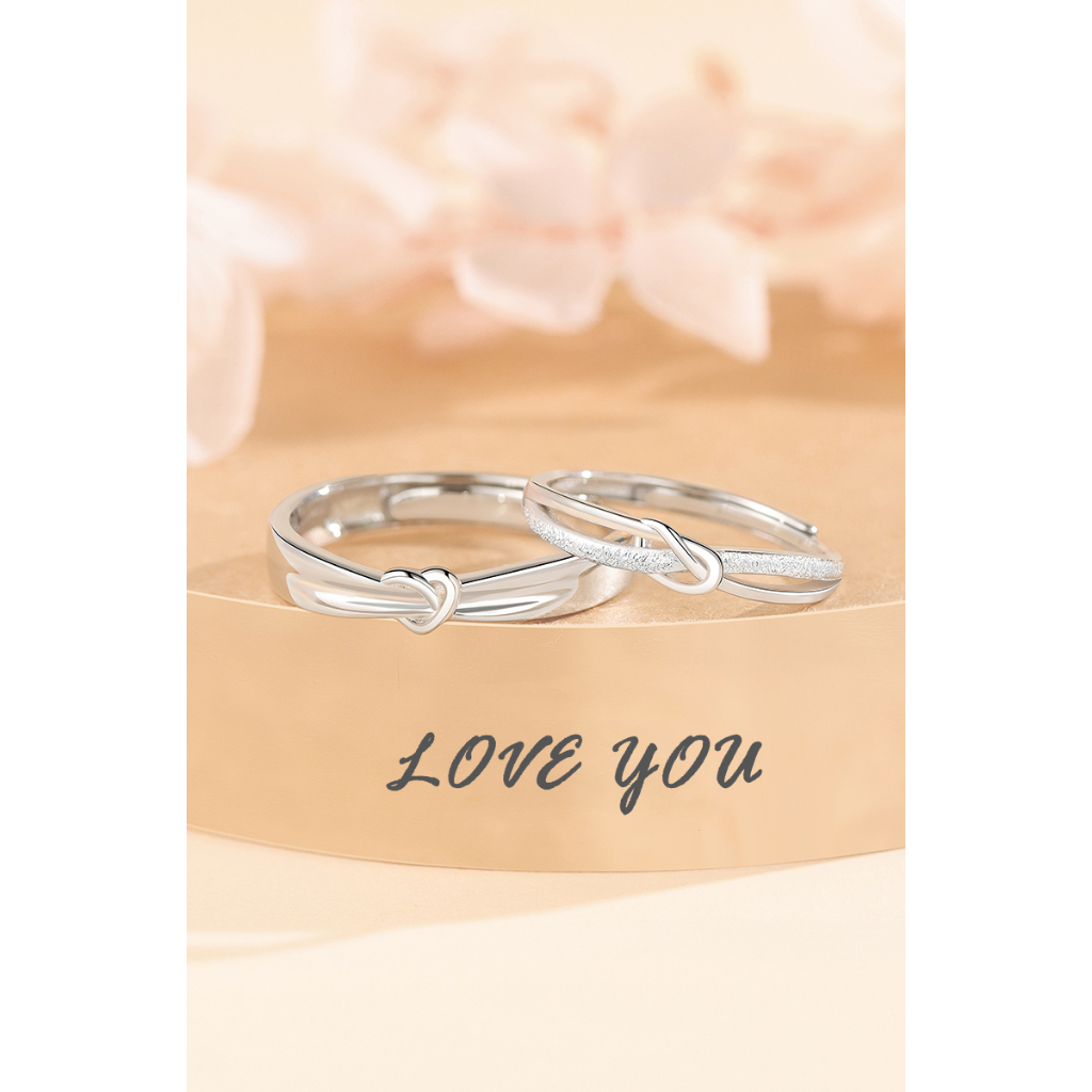 Jual CINCIN COUPLE NEW-SEPASANG-LOVE YOU knot,cincin couple model baru ...