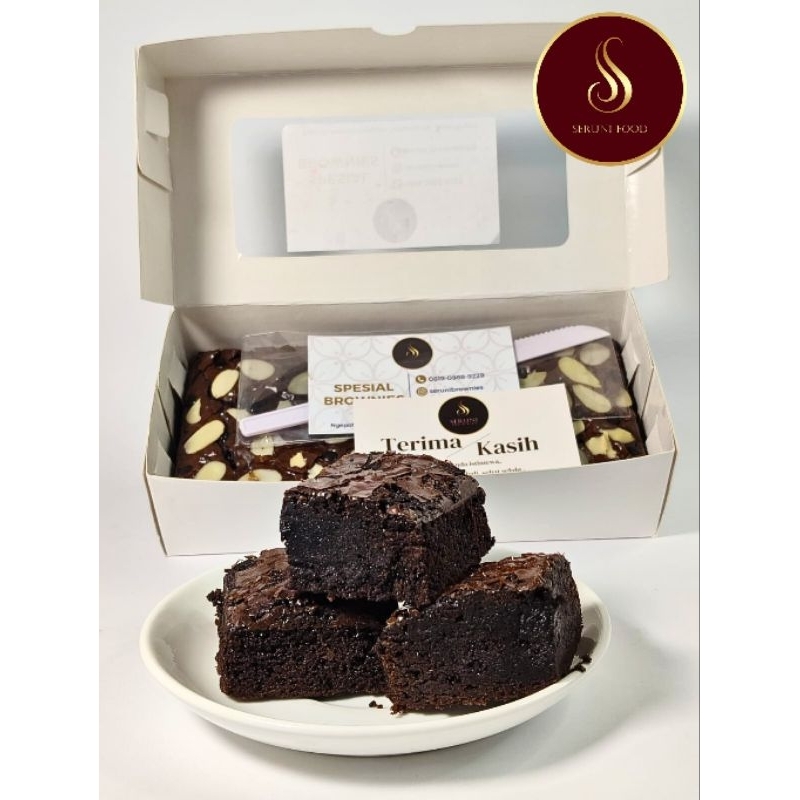 Jual Fudgy brownies bronis panggang coklat enak MIX TOPPING 20x10cm ...