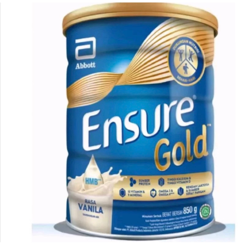 Jual Ensure Gold rasa Vanila/Coklat 850gr | Shopee Indonesia