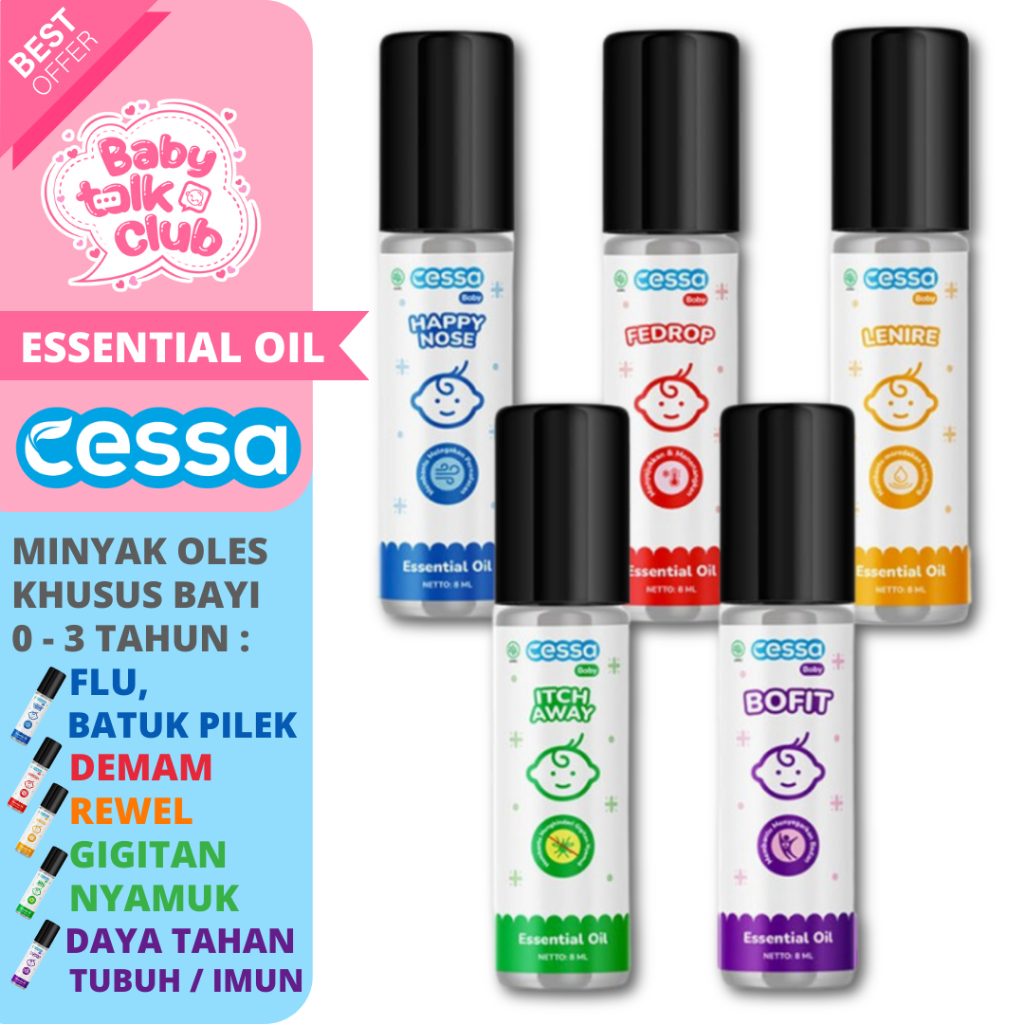 Jual Cessa Essential Oil Minyak Oles Bayi Obat Flu Batuk Pilek Demam ...