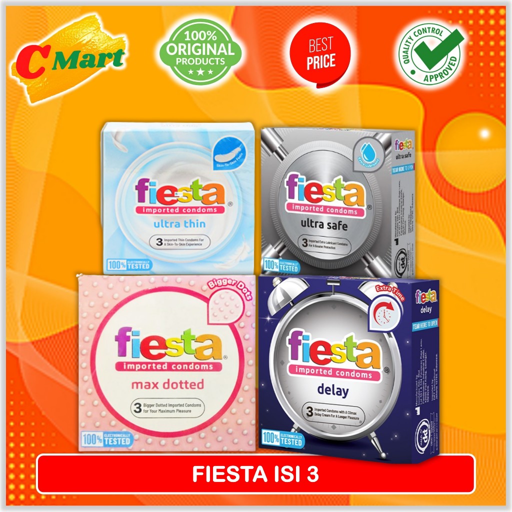 Jual Kondom Fiesta Isi 3S Series | Alat Kontrasepsi -Ultra Thin | Ultra ...
