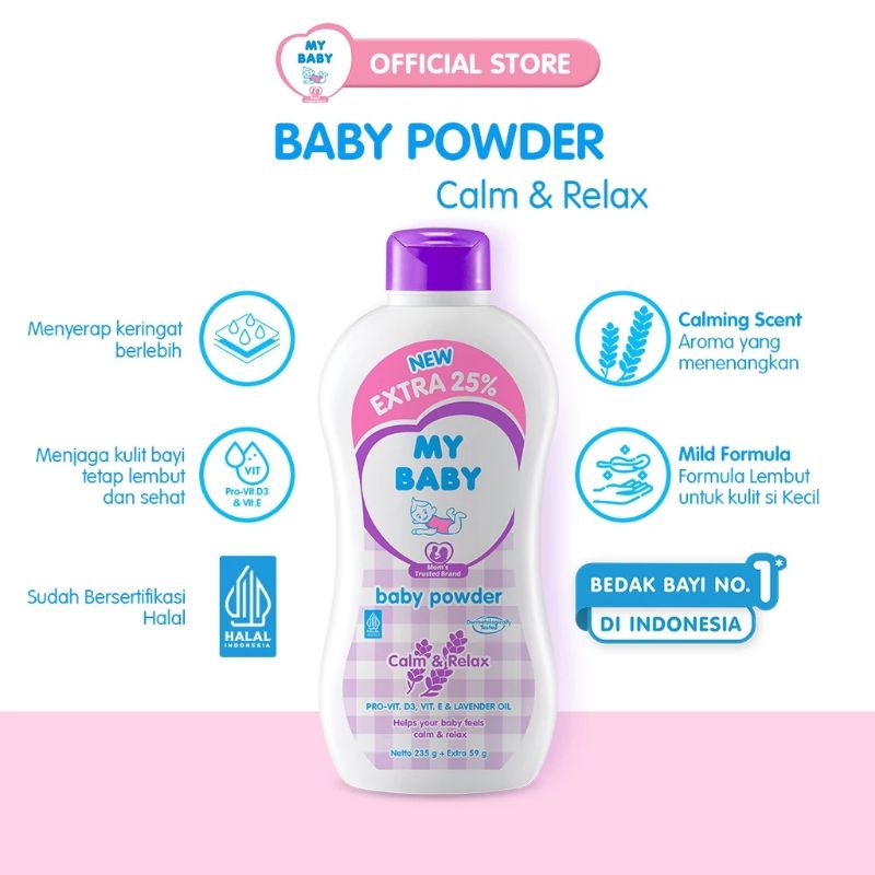 Jual My Baby Powder Calm & Relax (Ungu) | Shopee Indonesia