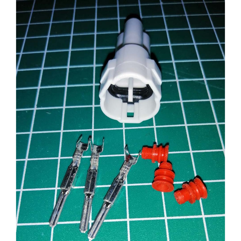 Jual Soket SET DLC Connector For Motor Yamaha 3 Pin Male Plus Seal ...