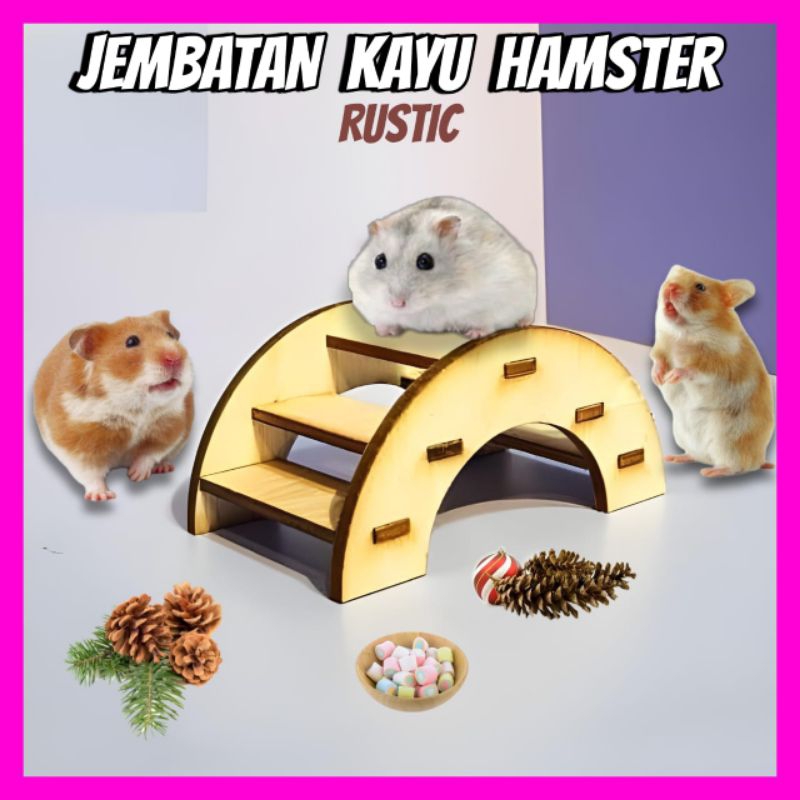 Jual JEMBATAN KAYU HAMSTER JUMBO MAINAN HAMSTER | Shopee Indonesia