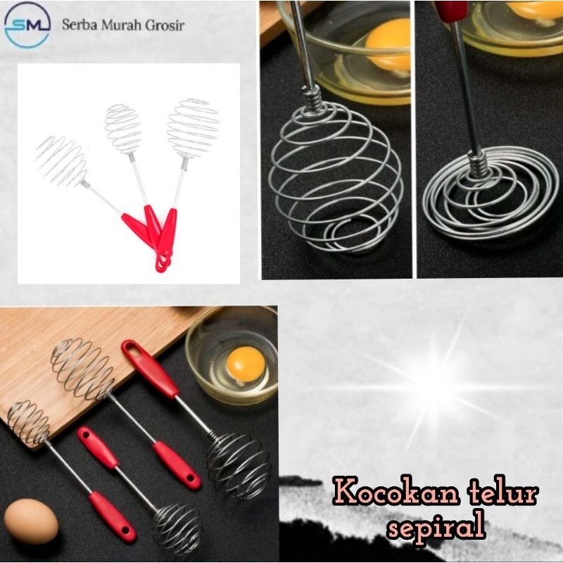 Jual kocokan telur spiral/kocokan adonan kue/kocokan serbaguna/kocokan ...