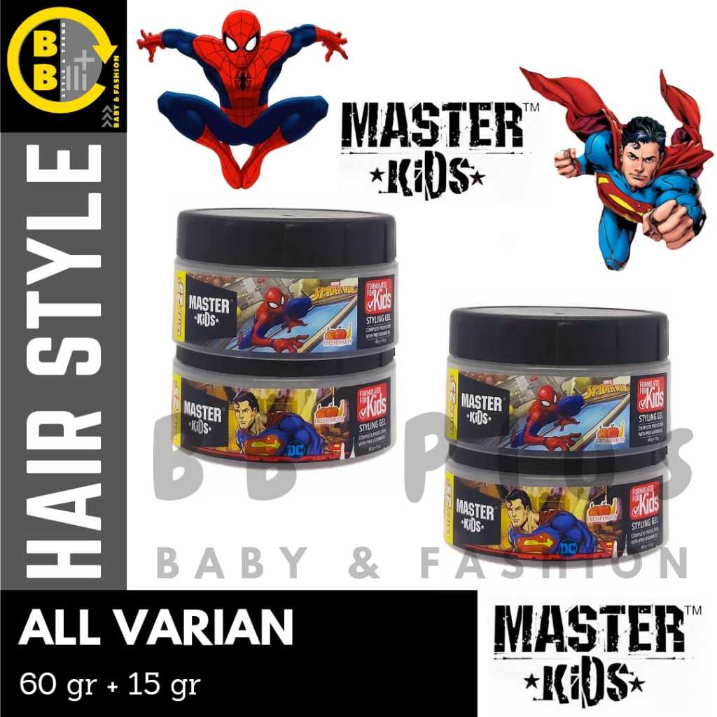 Jual MASTER KIDS STYLING GEL SUPER HERO 75GR | Shopee Indonesia
