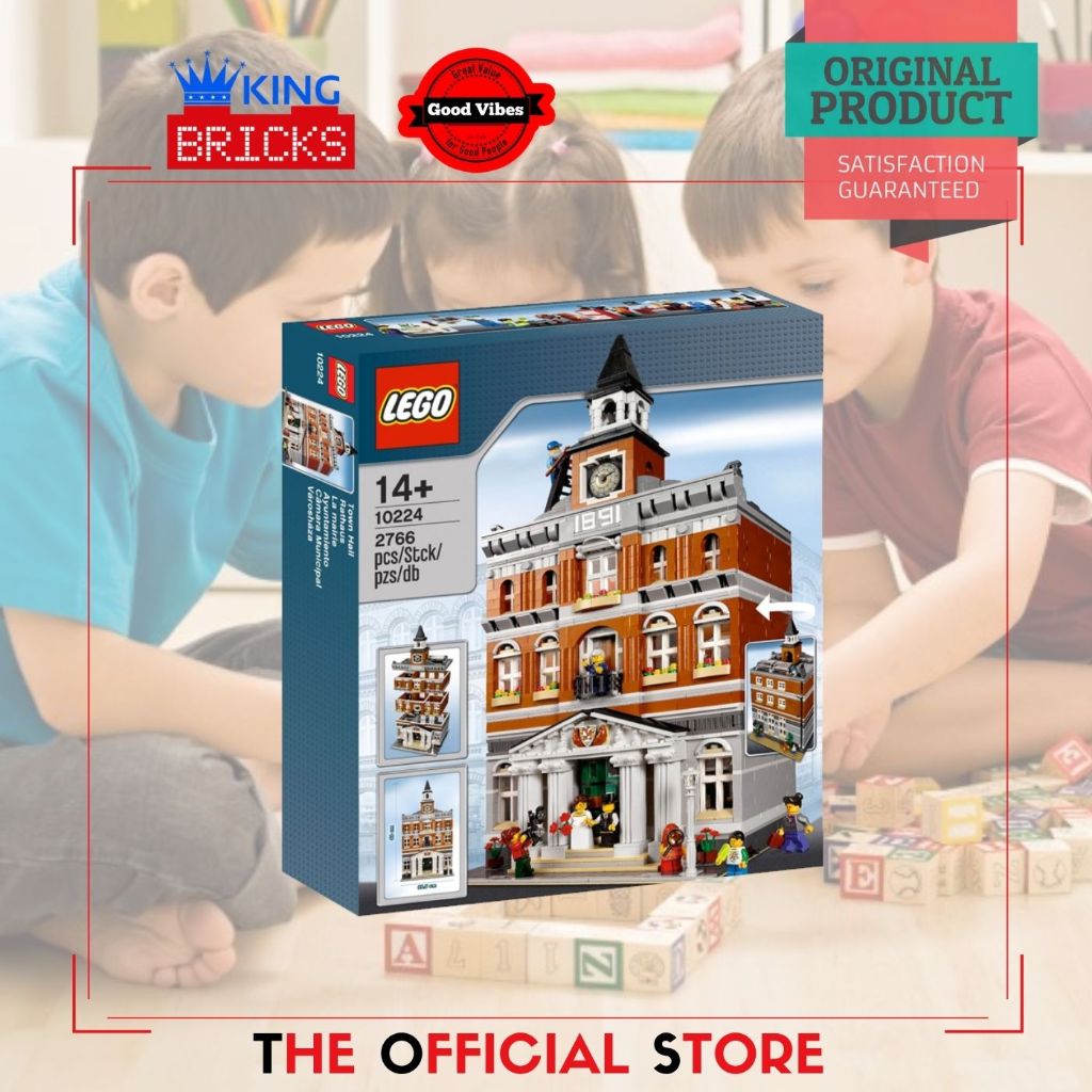 Jual LEGO Original CREATOR EXPERT 10224 Town Hall - Mainan Anak Koleksi ...