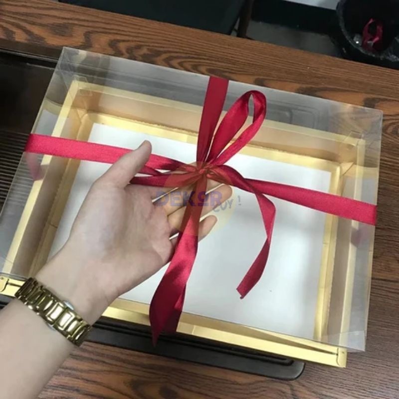 Jual BOX KUE MINIMALIS mika kue ulang tahun cake box mika kek packaging ...