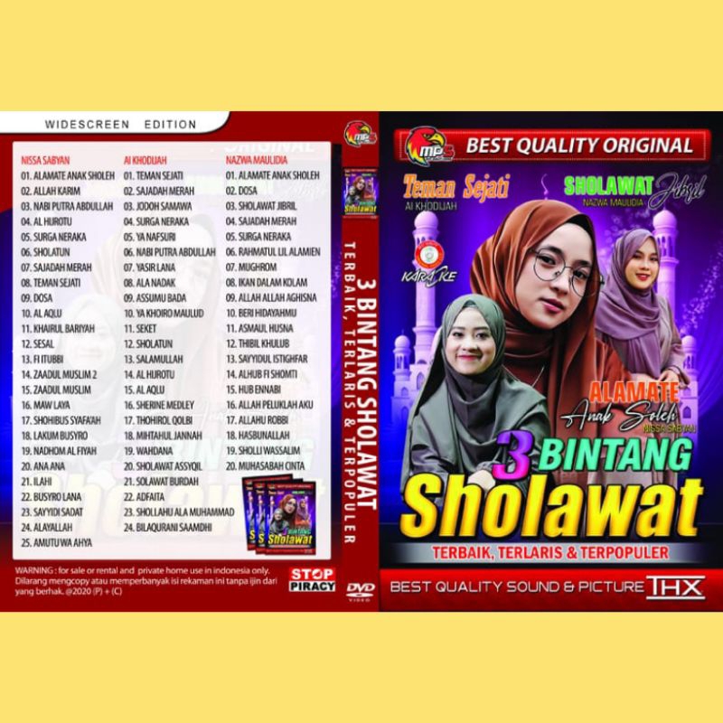 Jual KASET MP5 SHOLAWAT 3 BINTANG ALAMATE ANAK SHOLEH | Shopee Indonesia