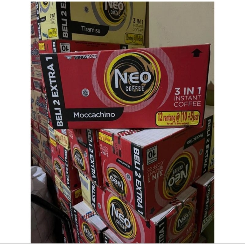 Jual 1 Dus Neo Coffe Mocchacino 180 Sachet | Shopee Indonesia