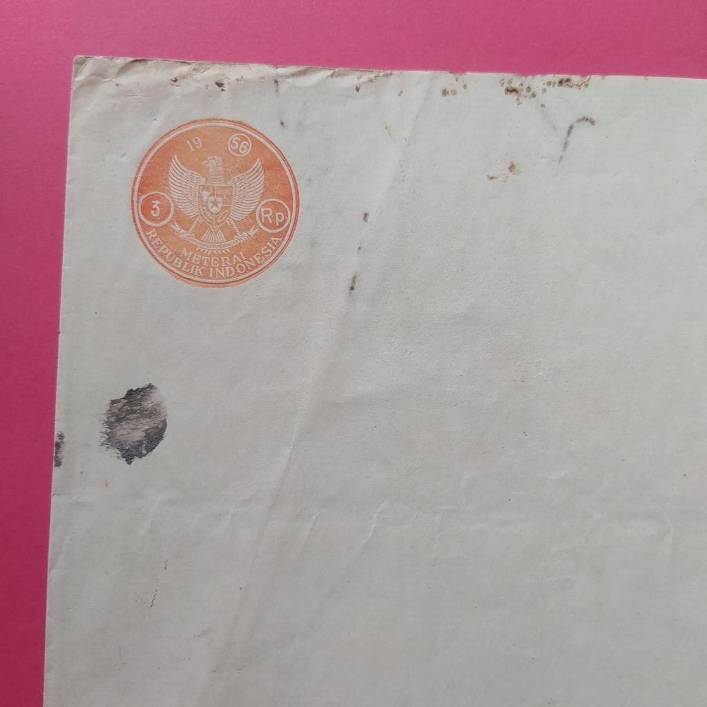 Jual Kertas Segel Rp 3 Tahun 1956 Double | Shopee Indonesia