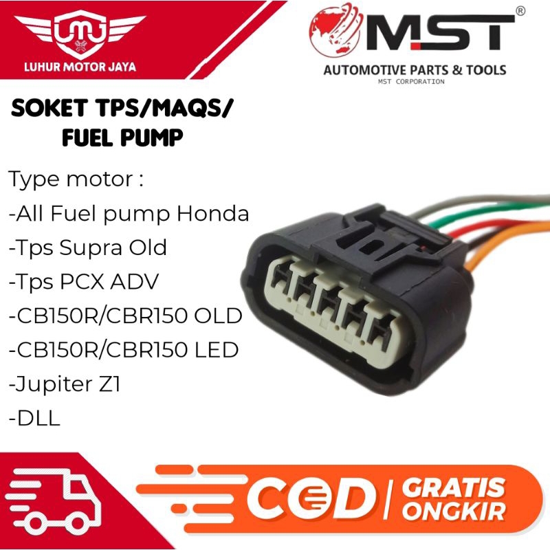 Jual soket Sensor Tps/Maqs/Gas Supra 125 Fi Old/Sonic/Supra GTR/Cb 150r ...