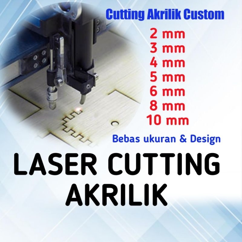 Jual akrilik custom ukuran & design | cutting laser akrilik custom ...