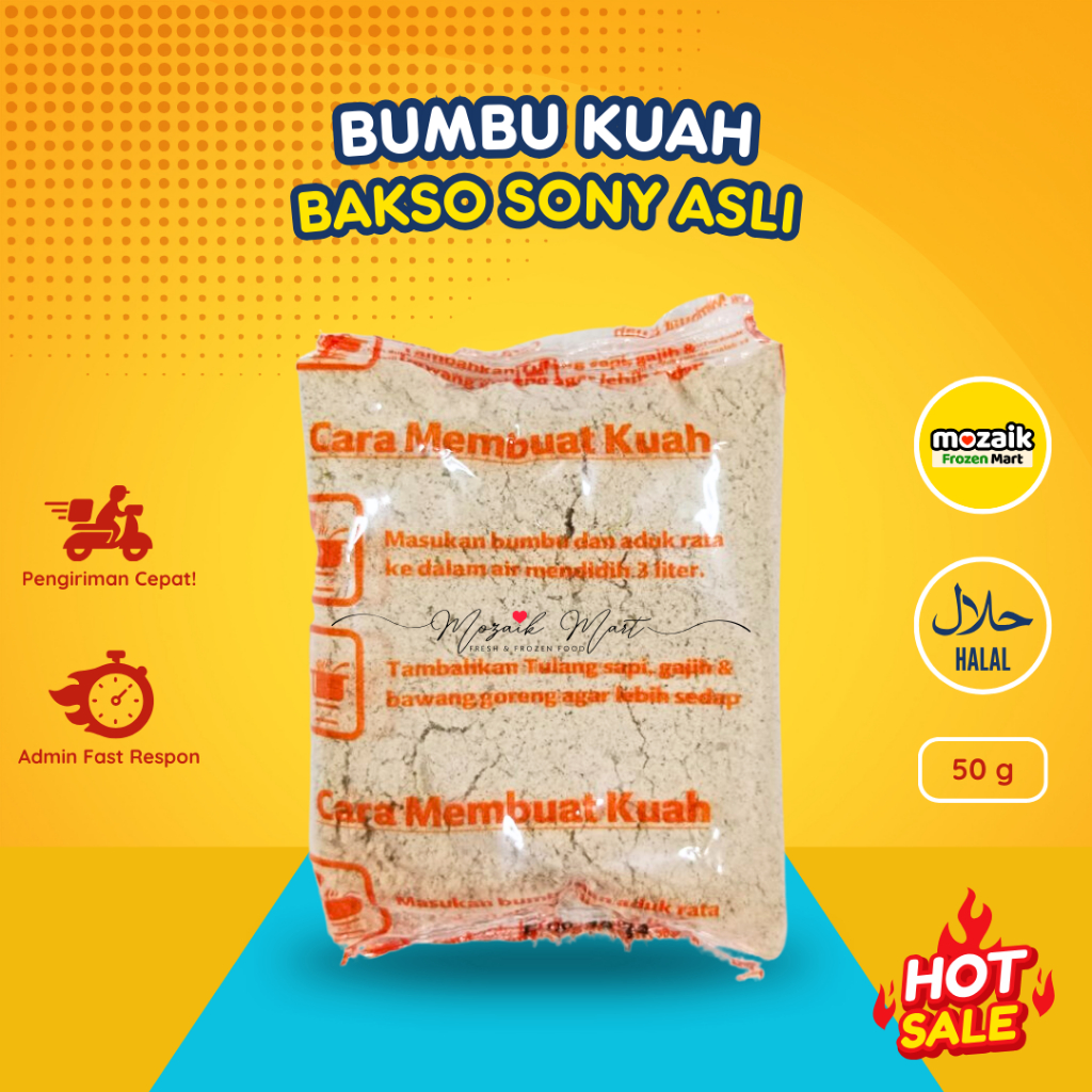 Jual Bumbu Bakso Sony Asli 50 gr-Bumbu Kuah Bakso Sony Lampung Original ...