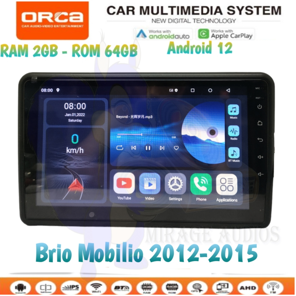Jual Head Unit Android Orca Eco Auto Series Brio - Mobilio 2012-2015 9 ...