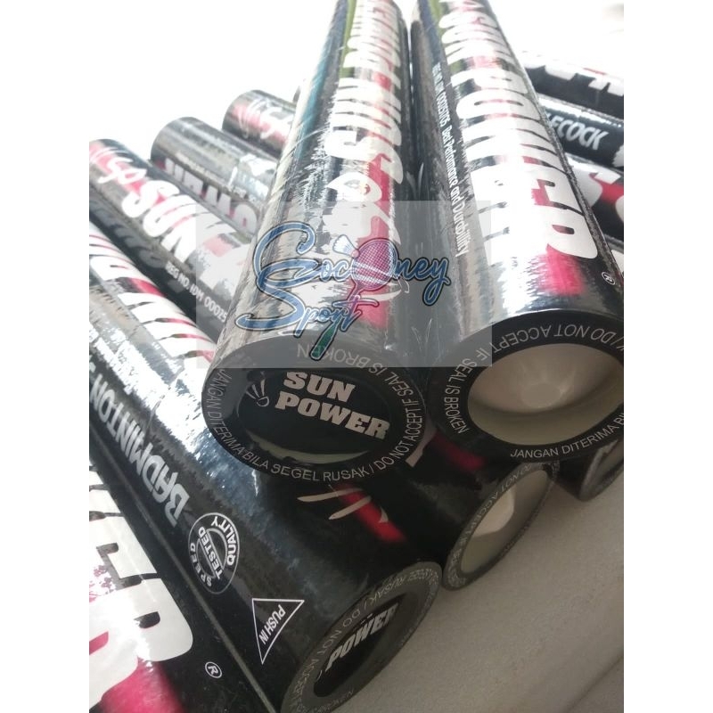 Jual Shuttlecock Badminton Sun Power Hitam Original / Bola Badminton ...